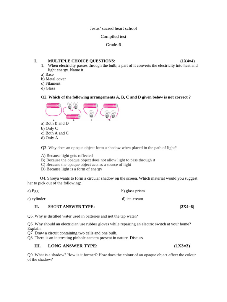 Compiled Test g6 November | PDF