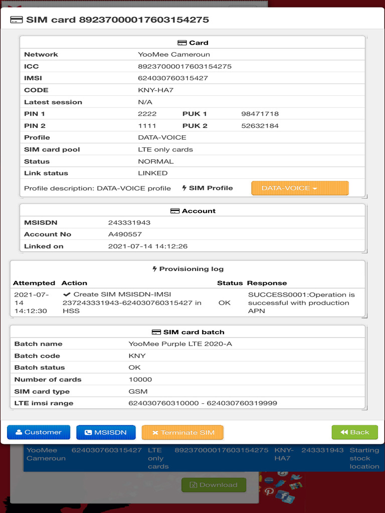 YooMee Mobile Operations Interface | PDF | Mobile Telecommunications ...