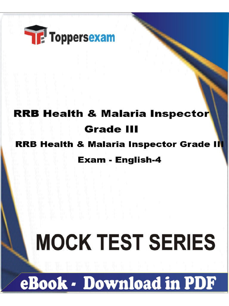 RRB Health & Malaria Inspector MCQs | PDF | Sewage Treatment | Air ...
