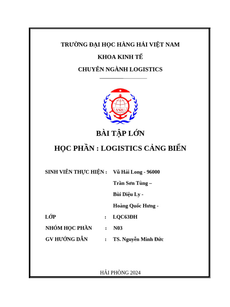 BTL Logistics Cảng Biển 1 | PDF