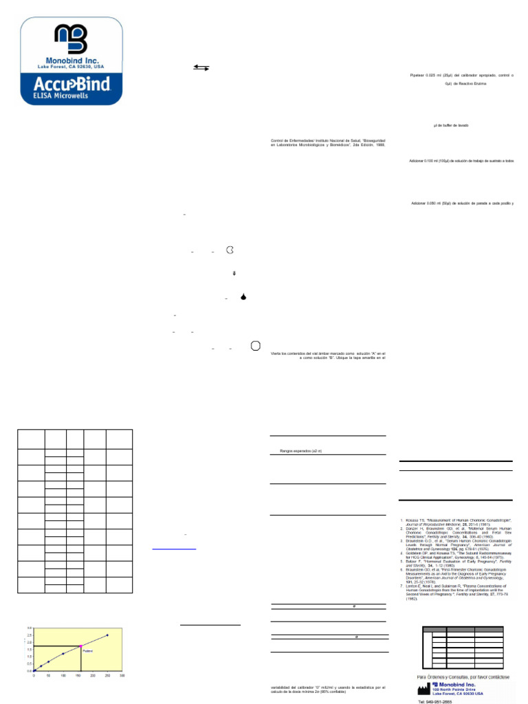 HCG Accubind Elisa 06112012 Es61795545 | PDF | Gonadotropina coriónica ...