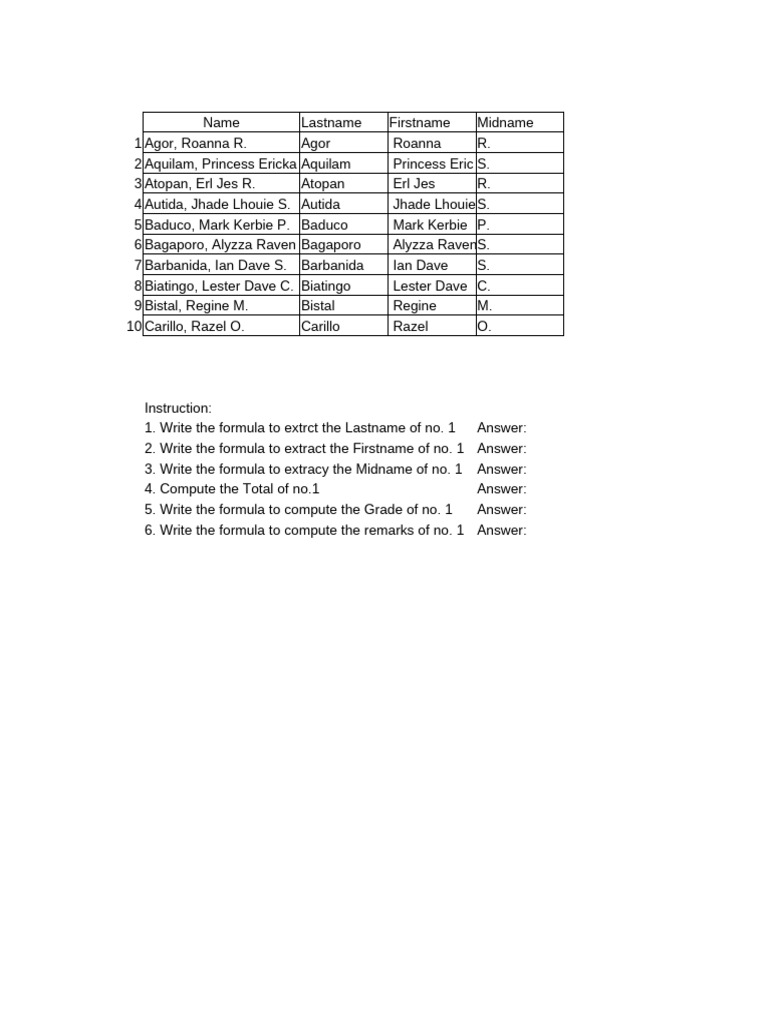 Grading Exercise | PDF