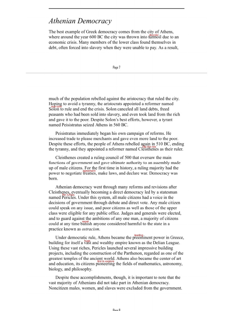 Athenian Democracy | PDF