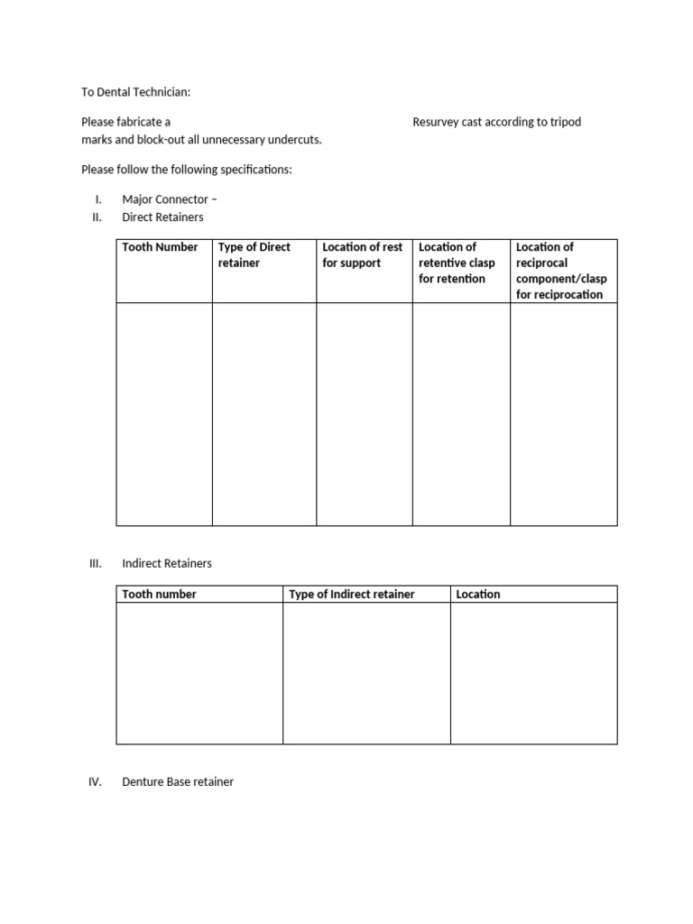 Dental Laboratory Work Authorization Sample | PDF