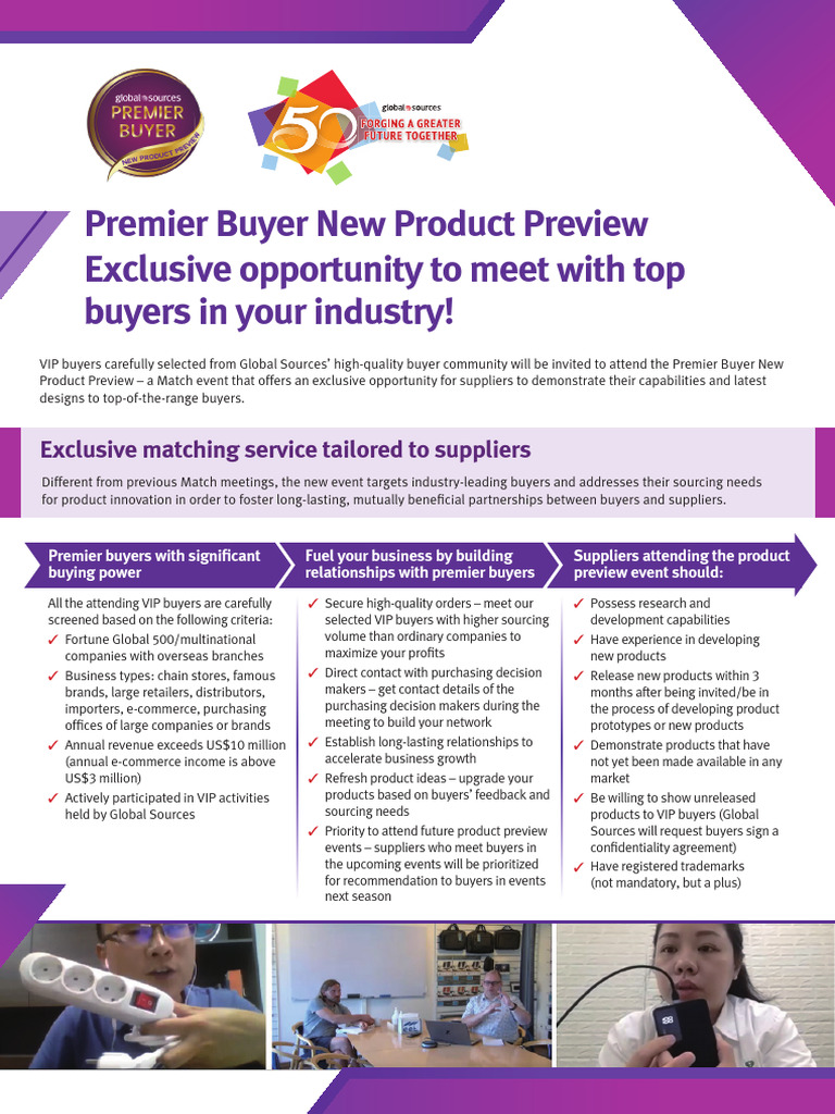 Premier Buyer Preview EN | PDF | Supply Chain | Business