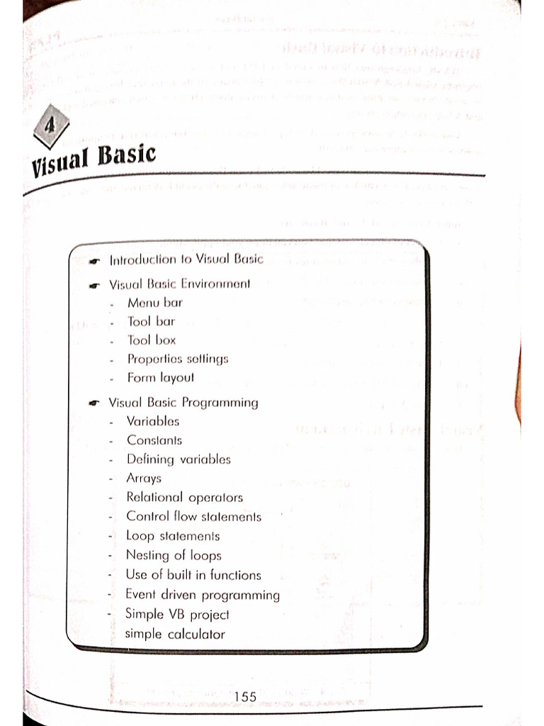 Paper 1 Chapter 4 Visual Basic | PDF