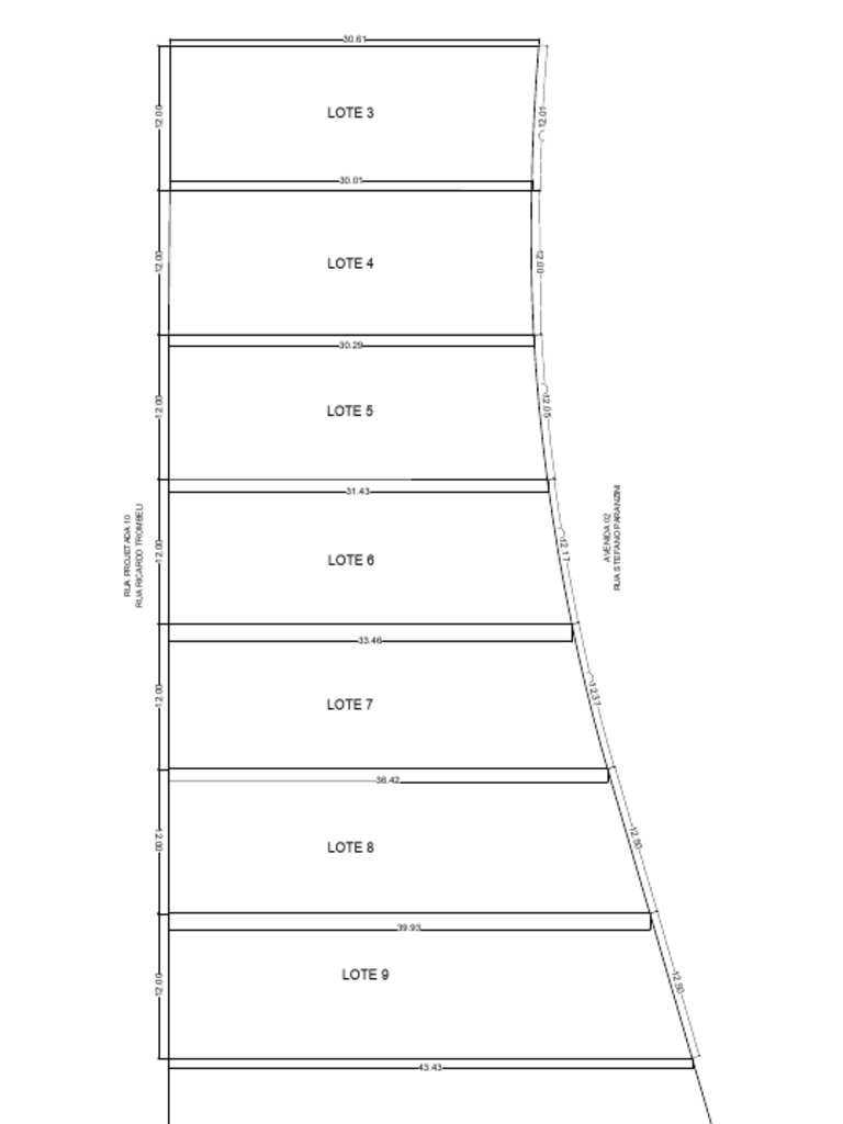 Lot Measurements and Locations Data | PDF
