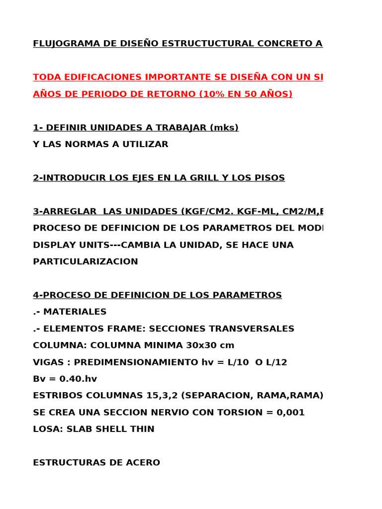 Flujograma Diseño Estructural Isofito | PDF | Hormigón | Viga (Estructura)