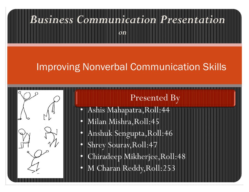 Improving Non-Verbal Communication Skills | PDF