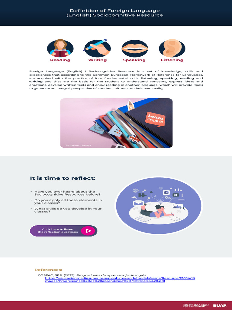 C1 - R1 - Definition of English I Sociocognitive Resource | PDF