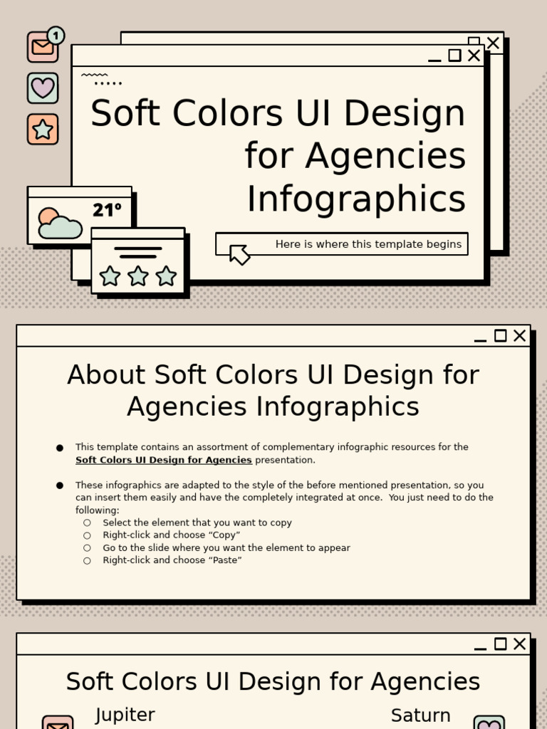Soft Colors UI Design For Agencies Infographics by Slidesgo | PDF ...