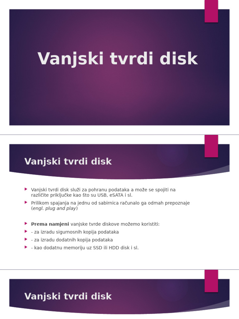 Vanjski Tvrdi Disk | PDF