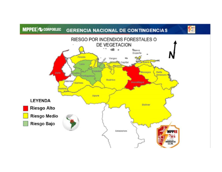 Mapa de Riesgo Incendios Forestales | PDF