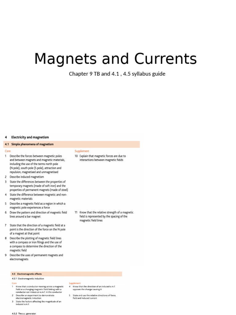 Magnets and Currents | PDF