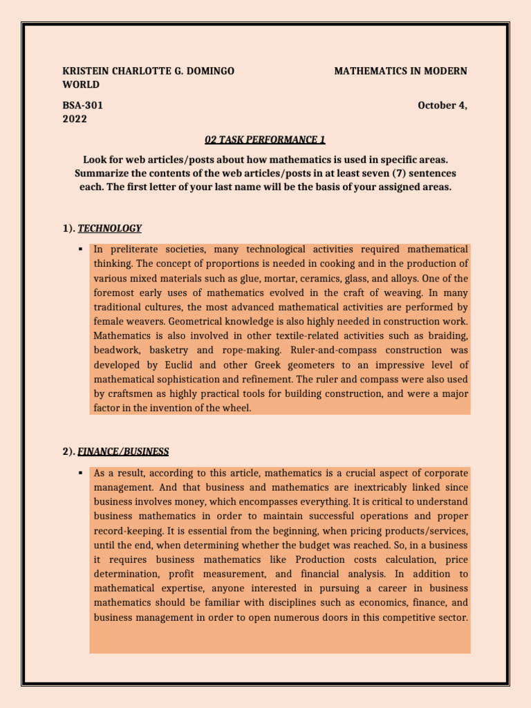 Mathematics in Technology and Finance | PDF | Mathematics