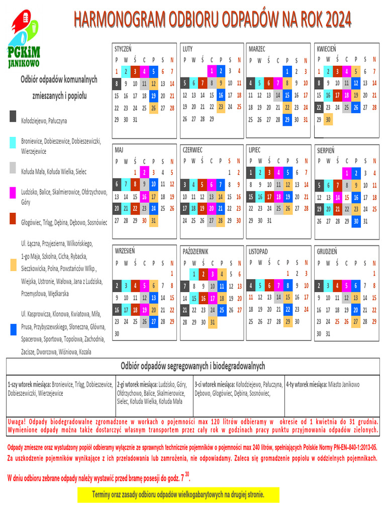 Harmonogram 2024 | PDF