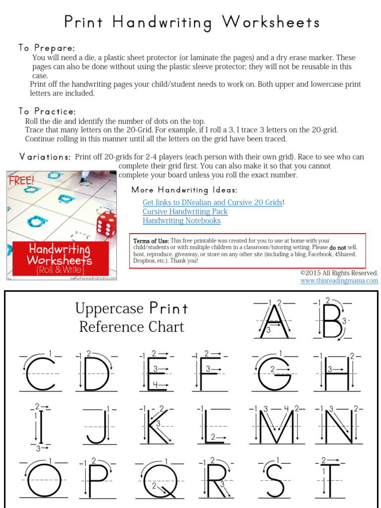 Zaner-Bloser Handwriting Grids | PDF | Letter Case | Printing