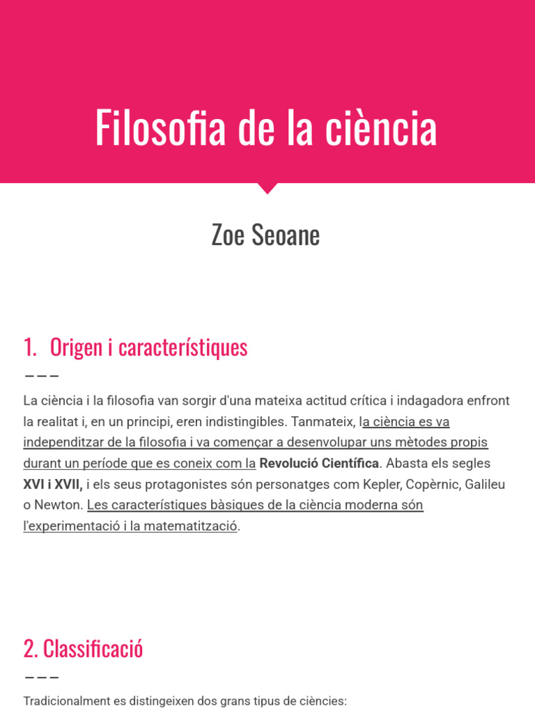 Filosofia de La Ciencia | PDF