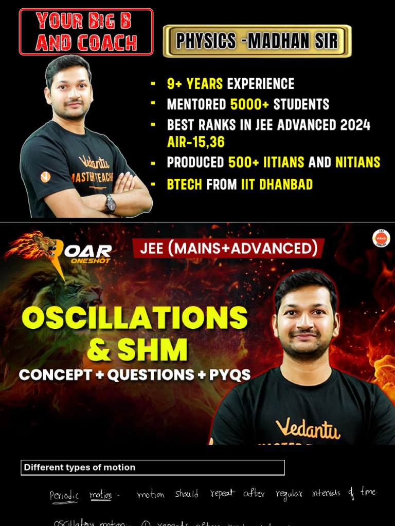 Oscillation and SHM | PDF