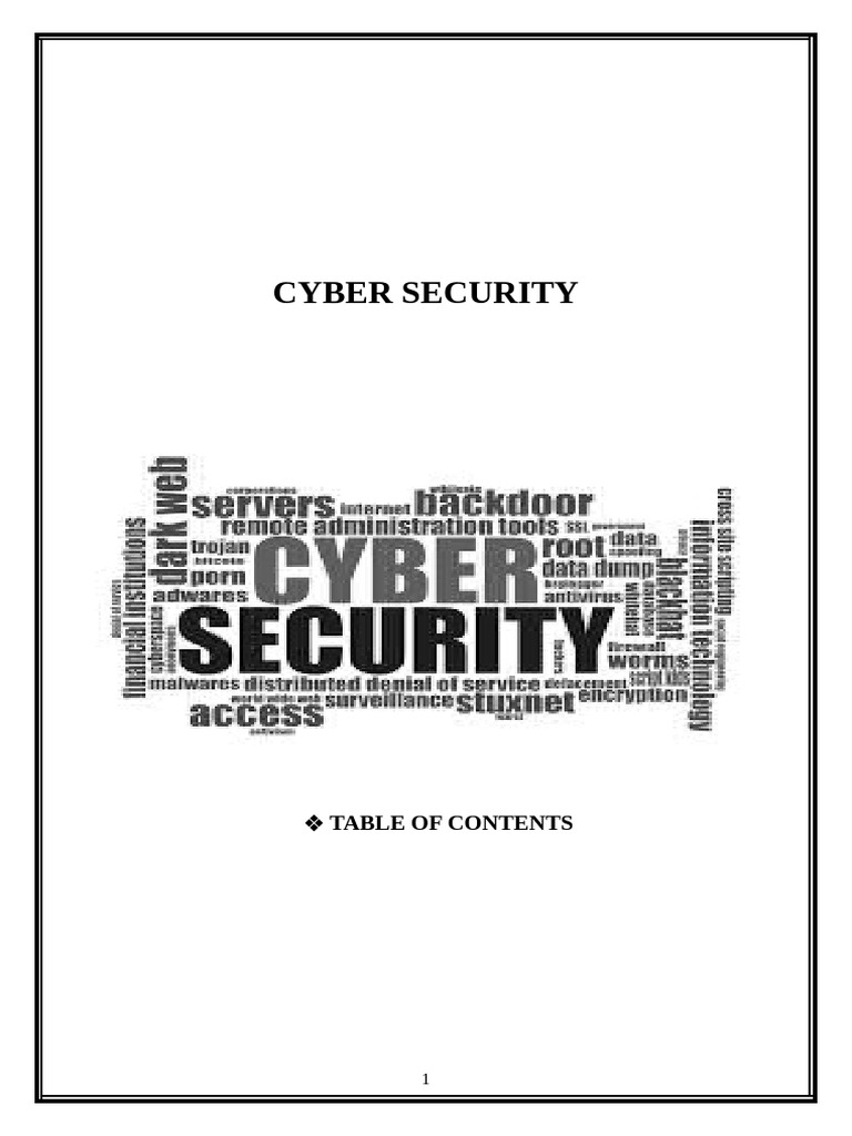 Cyber Security and Management | PDF | Security | Computer Security