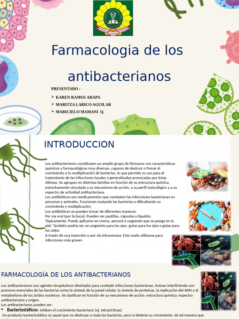 Antibacterianos PPTT | PDF | Penicilina | Especialidades Medicas