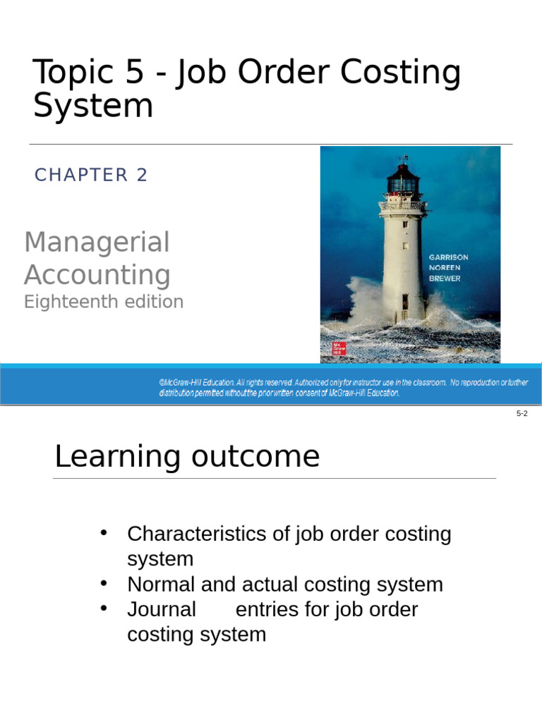 Job Order Costing Overview and Examples | PDF | Cost Of Goods Sold ...