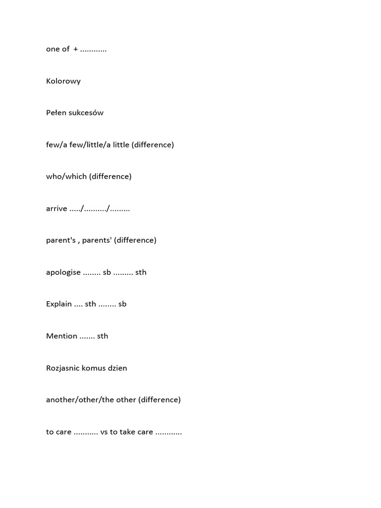 Sentences Structures | PDF