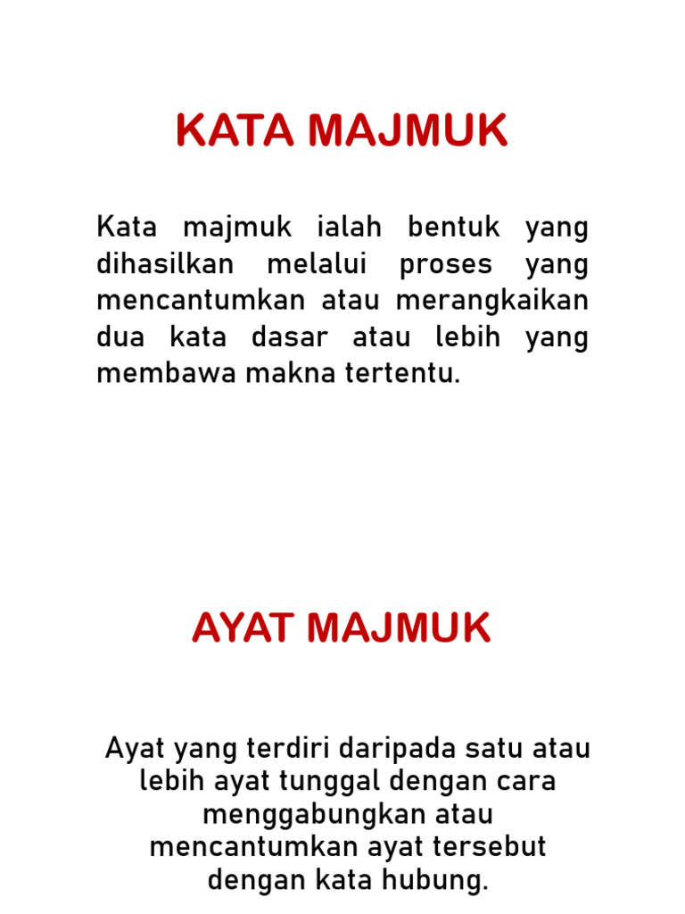Slide Kata Majmuk | PDF