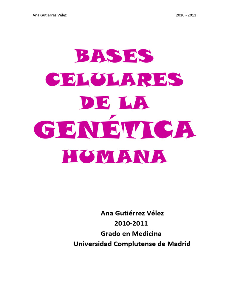 BCGH 2011 | PDF | Gene | Adn