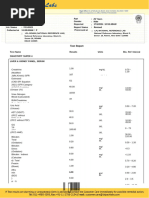 Sample Report Lal Path Labs | PDF | Medical Specialties