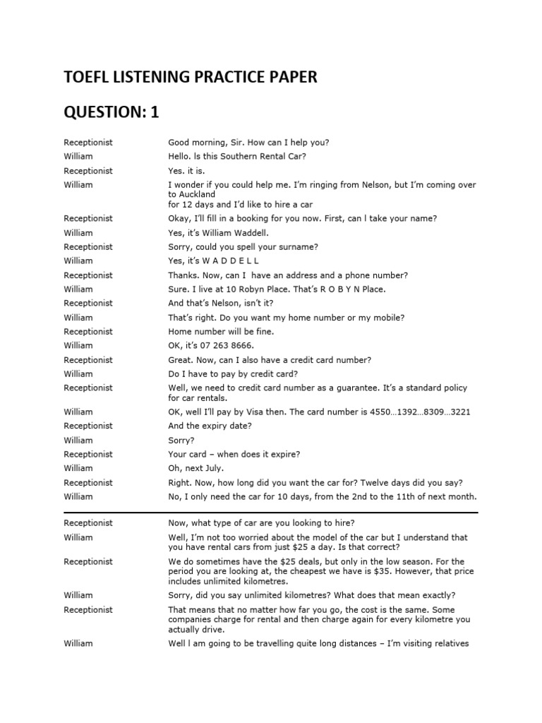 6 TOEFL Listening Practice (Script) | PDF | Solar Power