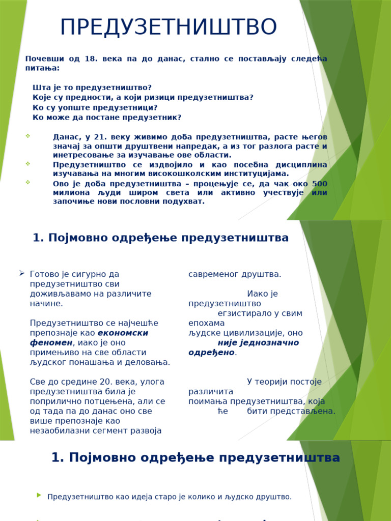 1 Preduzetnistvo | PDF