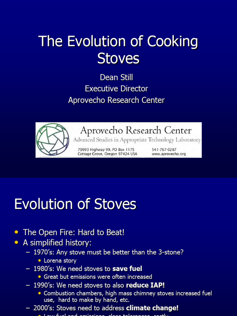 Evolution of Cooking Stoves Overview | PDF | Stove | Fuels