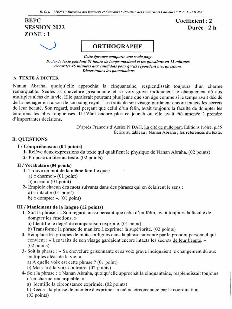 Bepc Ortho 2022 z1 | PDF