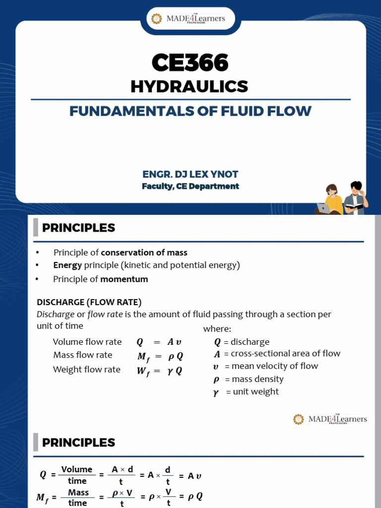 Hydraulics: Fluid Flow Principles and Calculations | PDF | Fluid ...