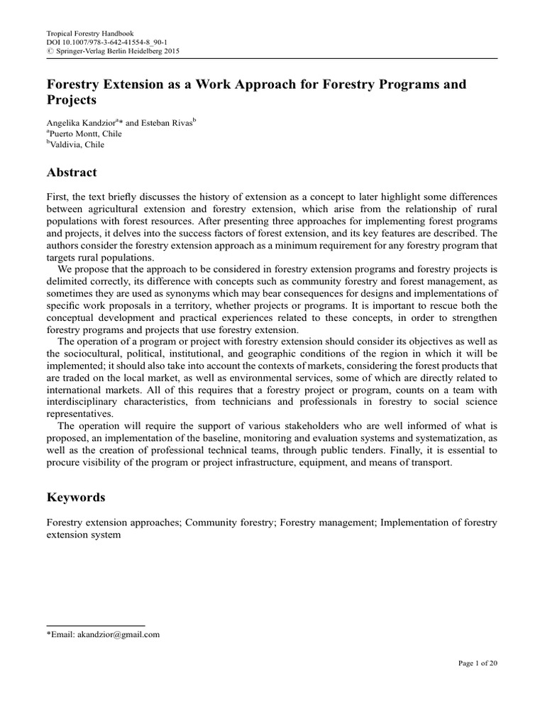 Forestry Extension Strategies for Rural Development | PDF | Forest ...