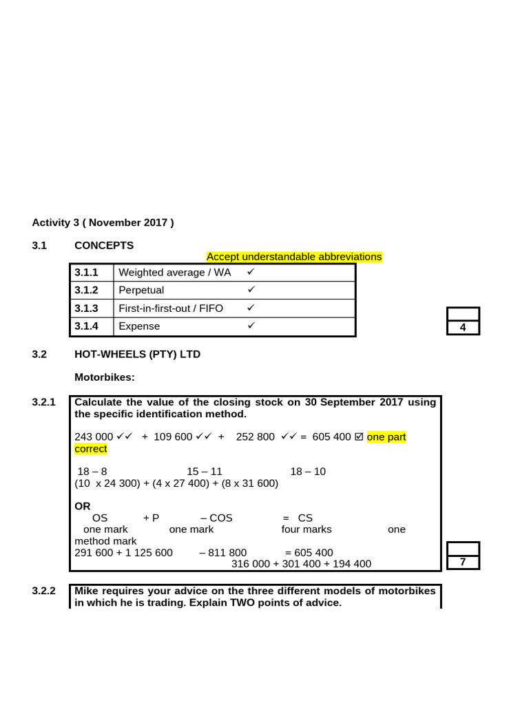 2018 Revision Inventory Valuation A3 Memo | PDF | Inventory | Private ...