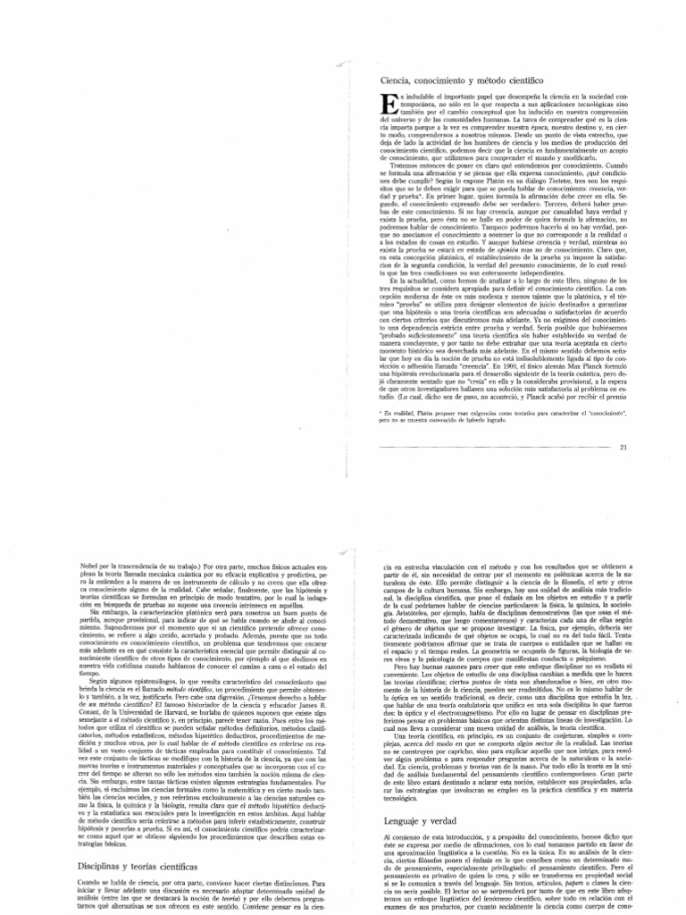 Klimovsky “Las desventuras del conocimiento científico” Una introducción a la epistemología. A-Z ...