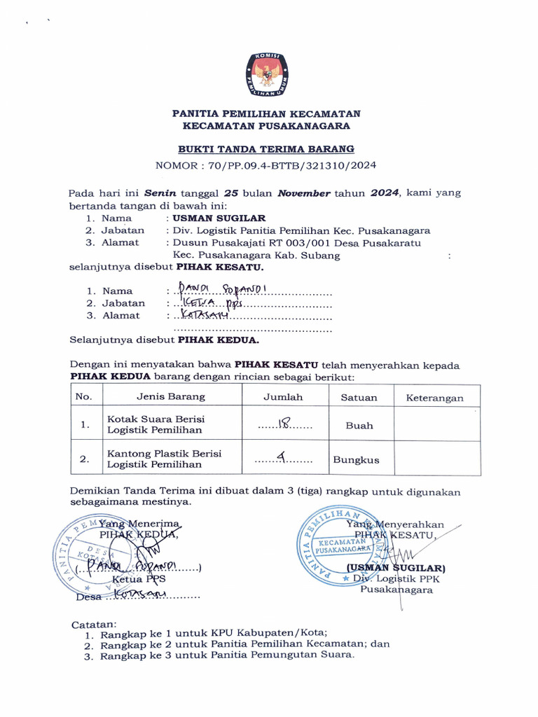 BTTB PPK - PPS - Kotasari | PDF