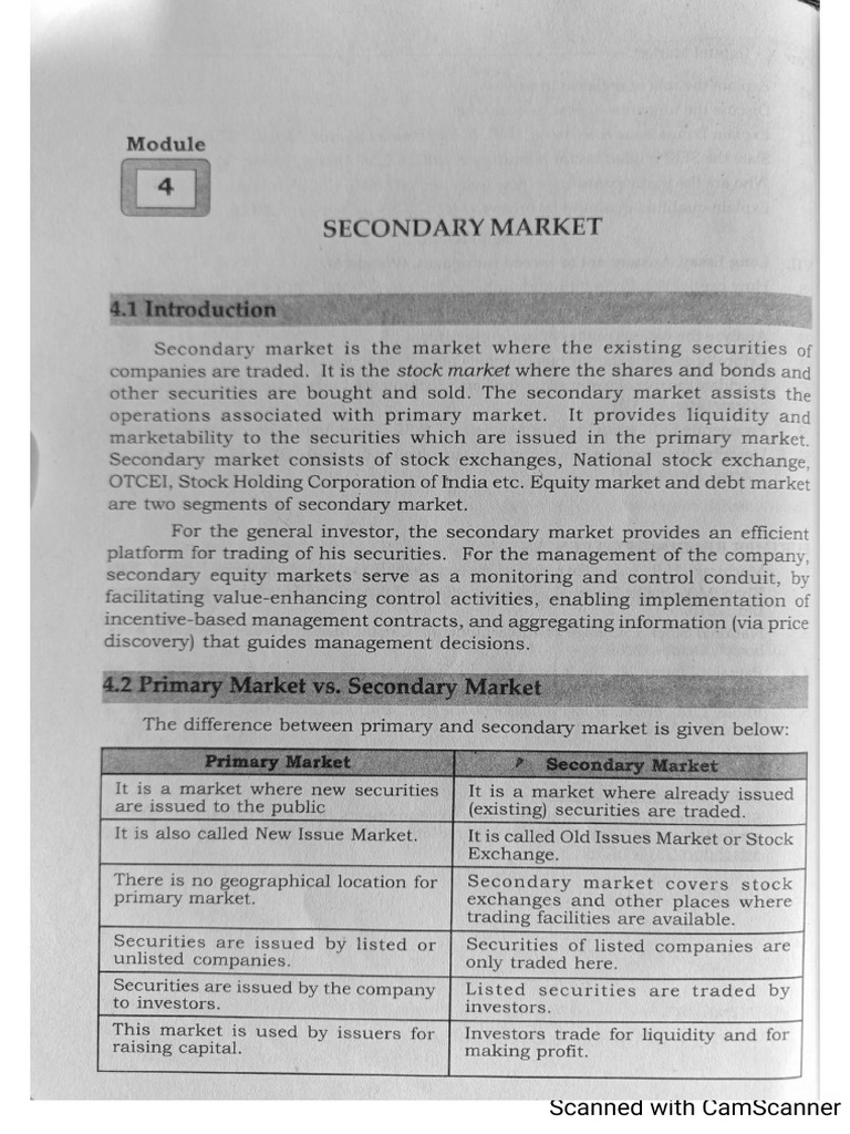 Stock Market Operations M2 | PDF