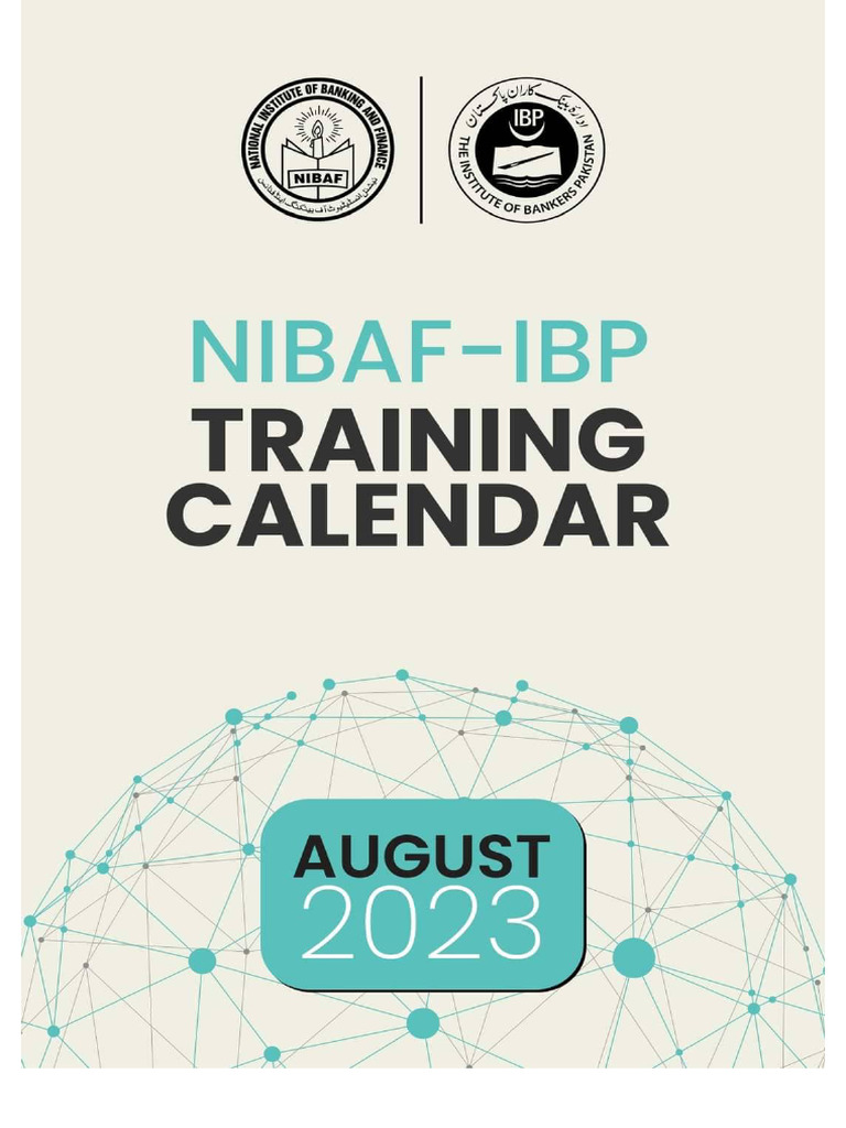 Nibaf Training Calender August | PDF