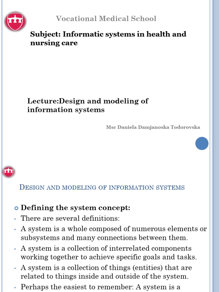 5 Design and Modeling On Information Systems | PDF | Health Informatics ...