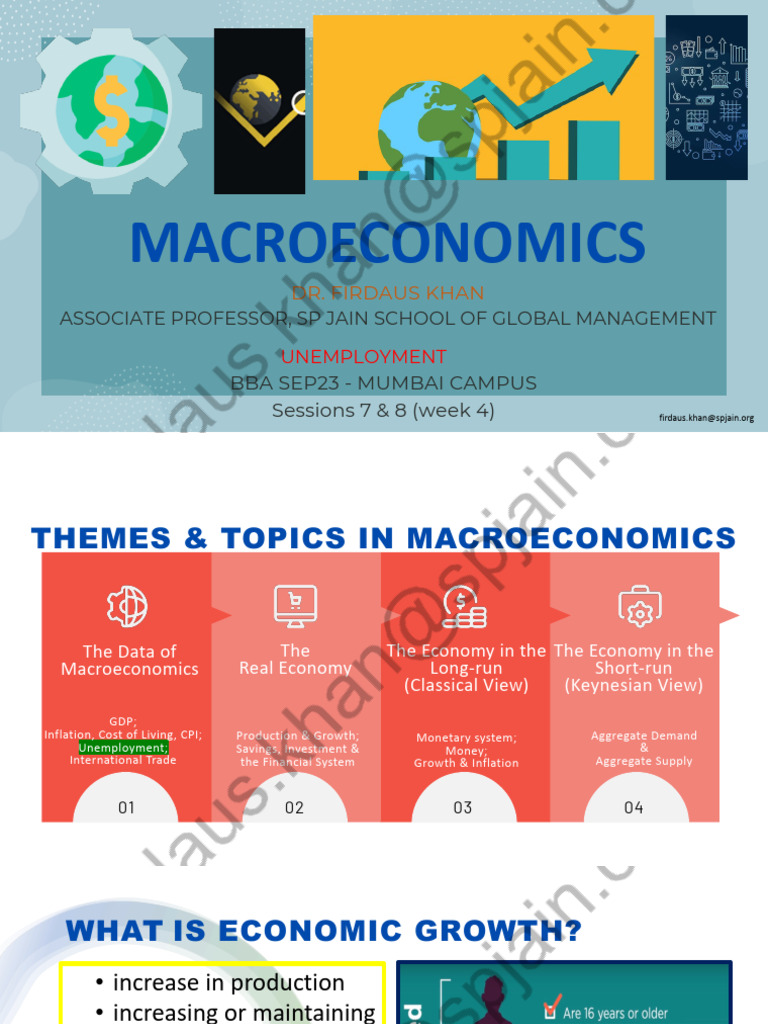 Sessions 7&8 - Unemployment | PDF | Cost Of Living | Unemployment