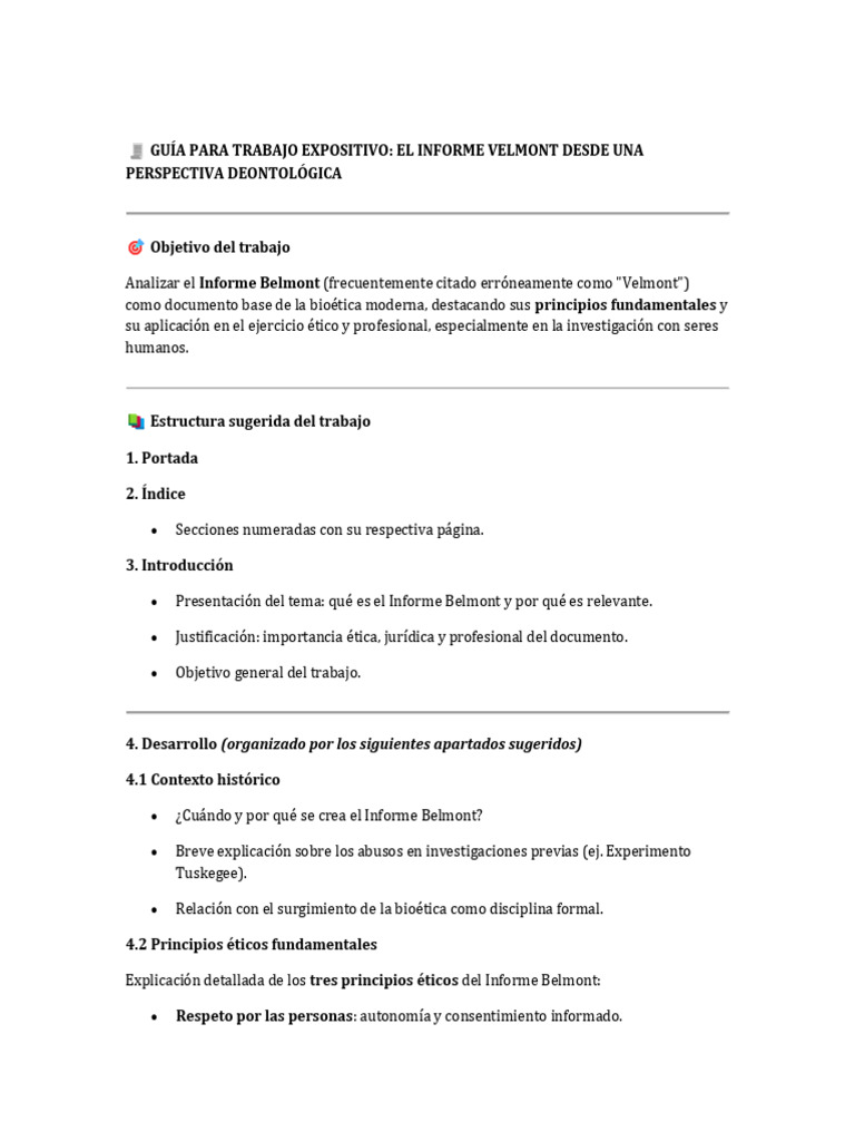 Informe Velmont | PDF