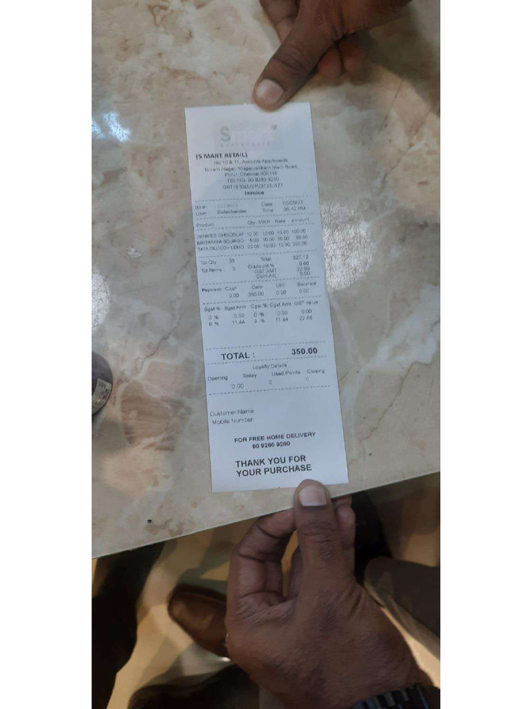 Badminton Snacks Bill | PDF