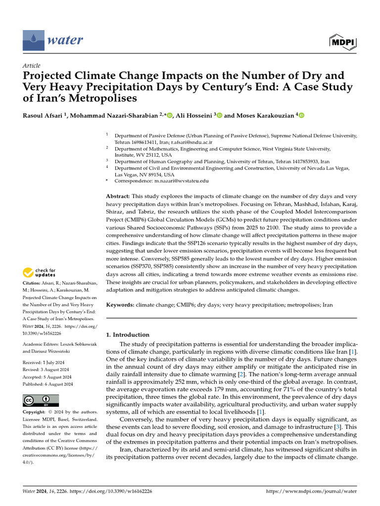 Dry Days and Very Heavy Precipitation Days | PDF | Precipitation ...