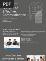 Barriers To Effective Communication PDF | PDF | Communication | Psychology