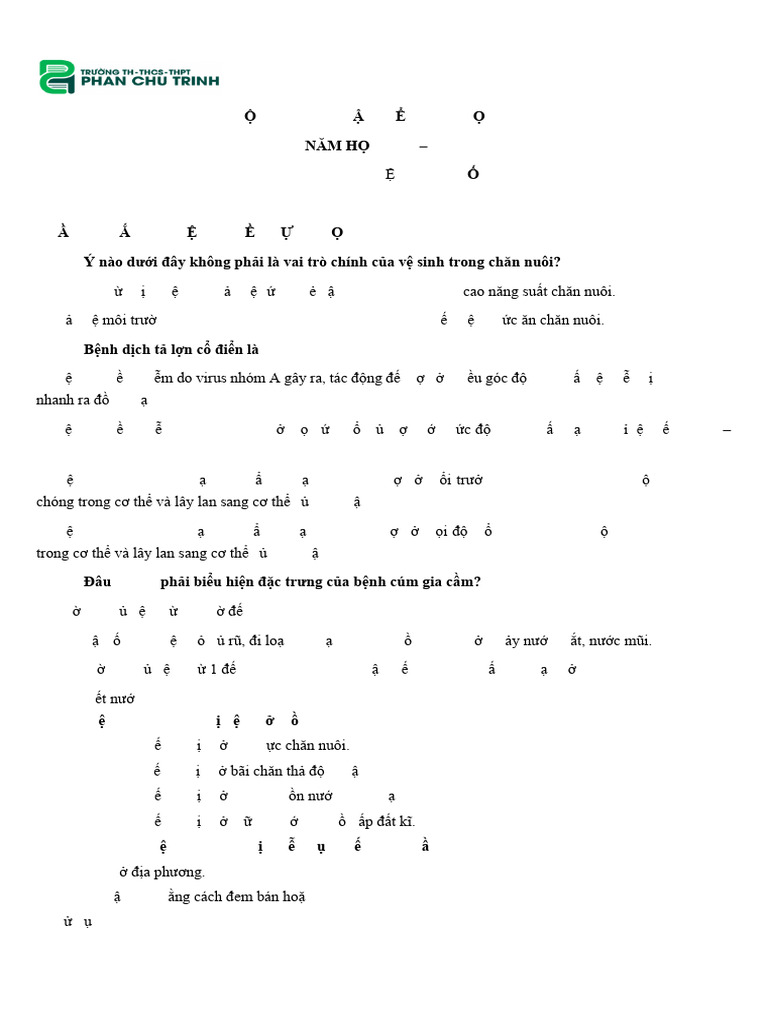 De Cuong HKII CN11 Chinh Thuc | PDF