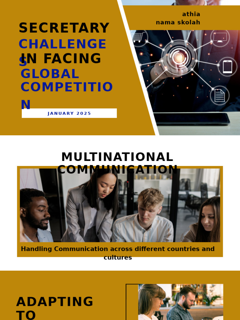 Global Challenges for Secretaries 2025 | PDF