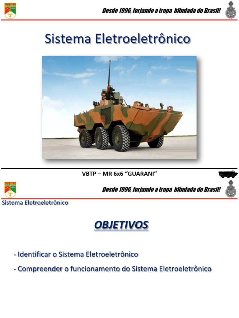 Sistema Eletroeletrônico do Guarani 6x6 | PDF | Eletrônicos | Motores